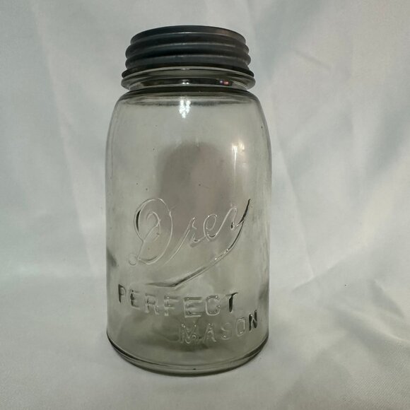 Drey | Kitchen | Vintage Drey Perfect Mason Quart Glass Jar Original ...